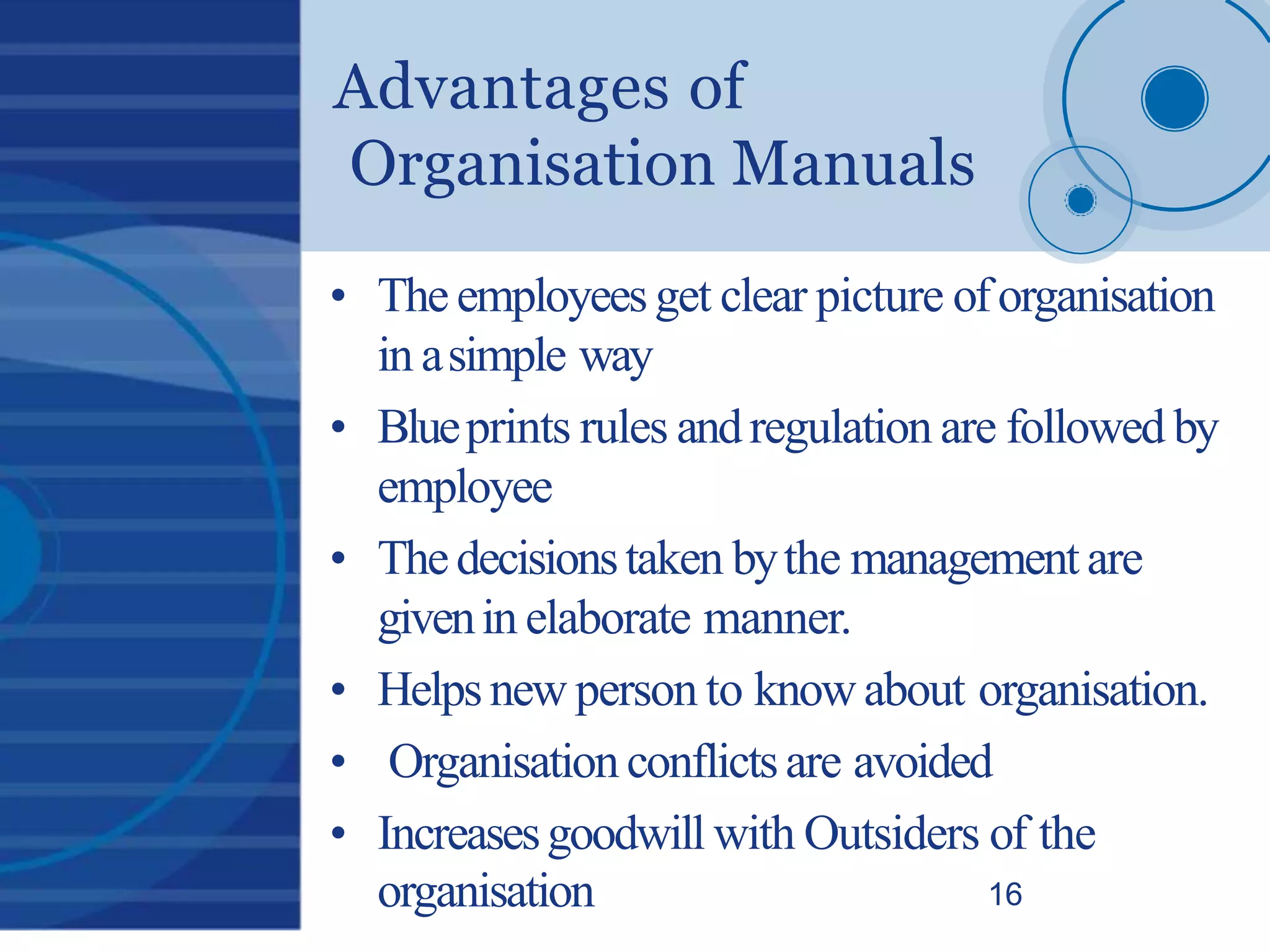Organizational Charts & Manuals | PPTX
