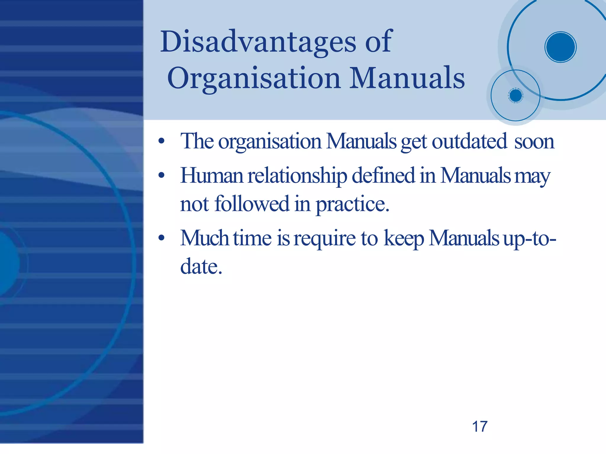 Organizational Charts & Manuals | PPTX