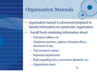 Organizational Charts & Manuals | PPTX