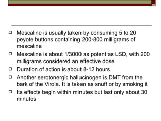 Chapter 12 Hallucinogens | PPT