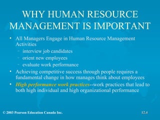 Chapter 12 Human Resource Management | PPT