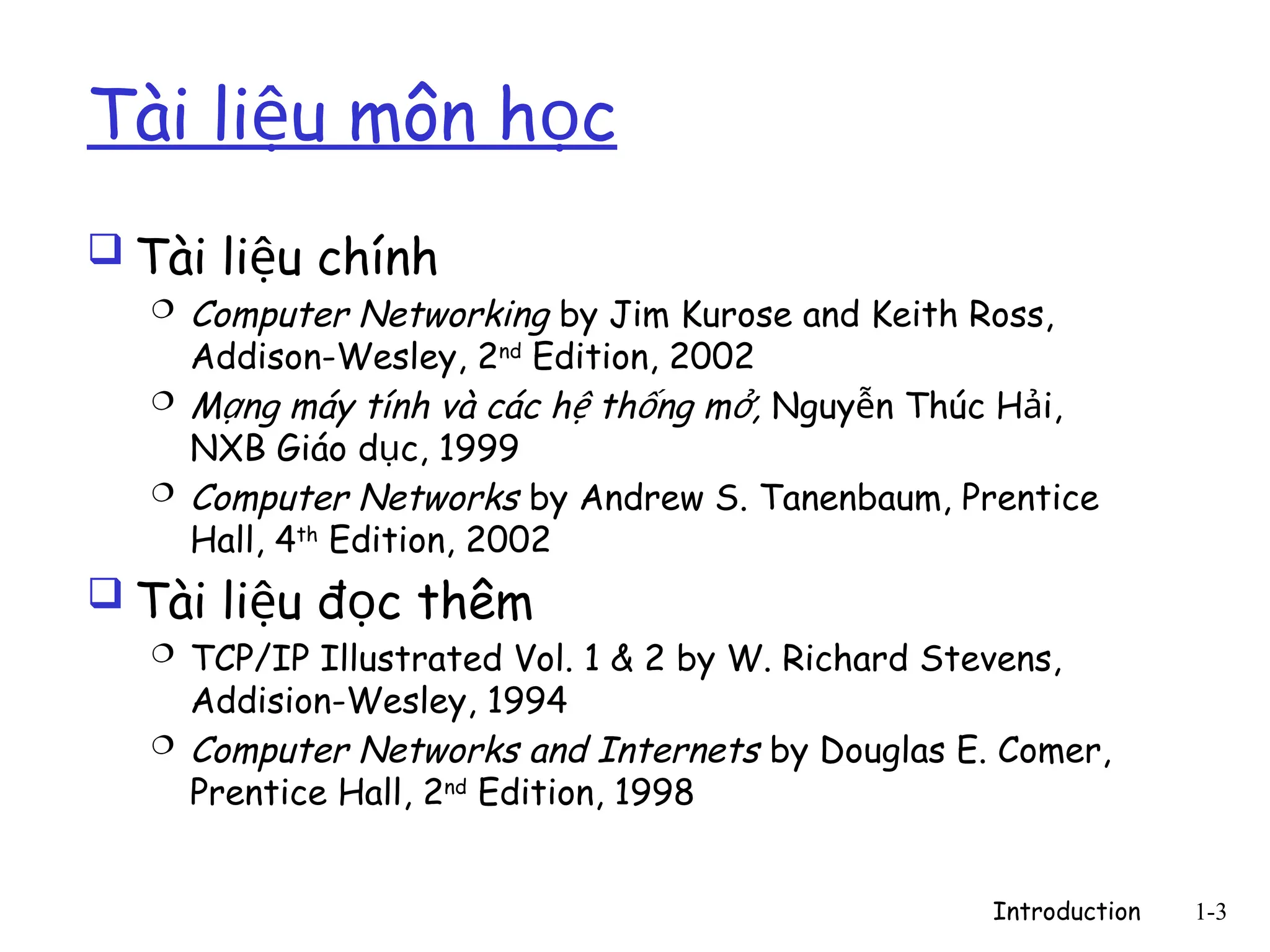 Chapter 1 2 - Introduction Layered Architecture - chương 1 mạng máy ...