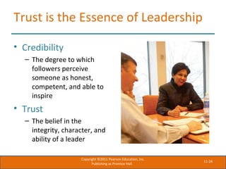 Chapter 11 Leadership and Trust | PPT