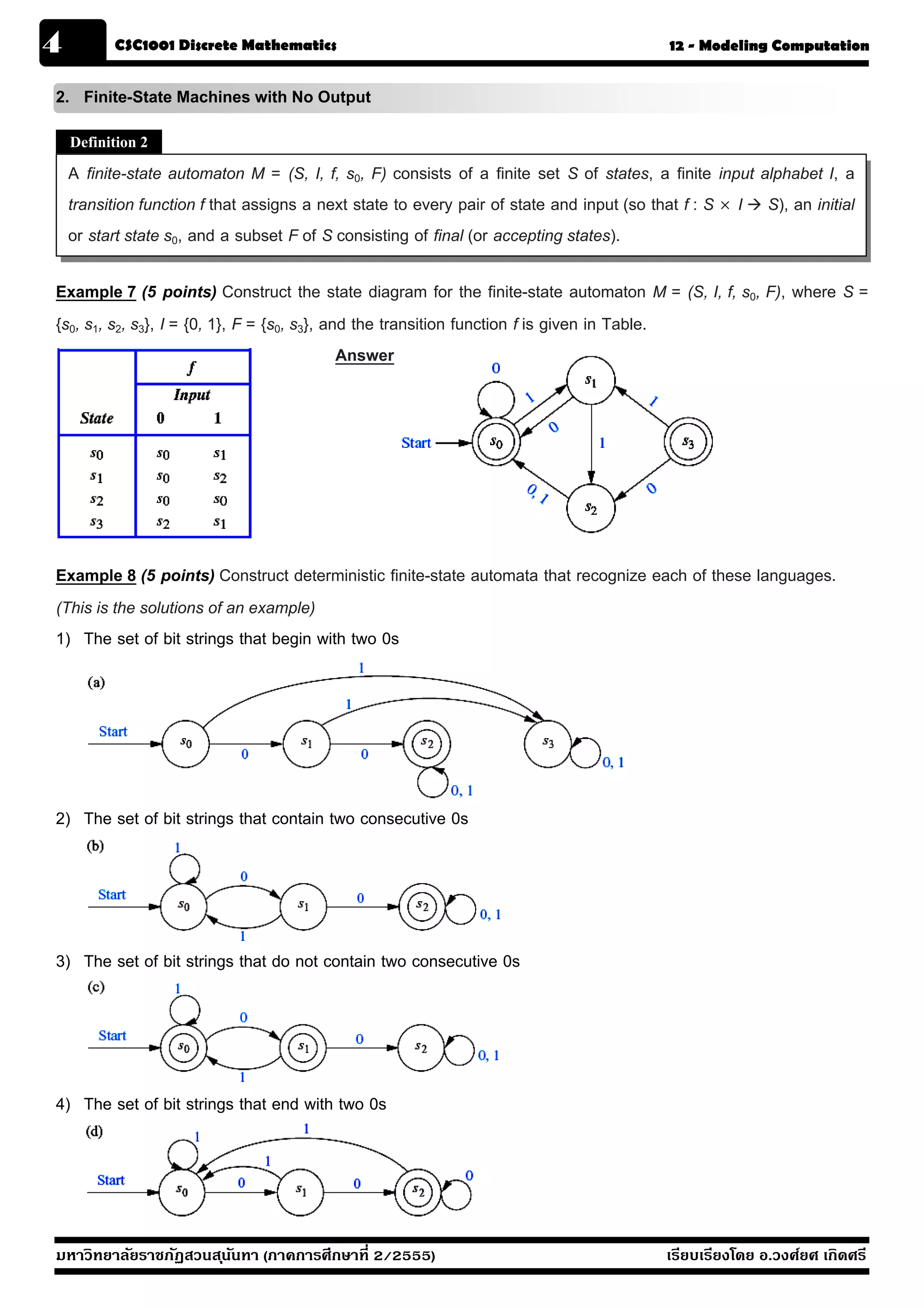 Discrete Chapter 12 Modeling Computation Pdf Programming Languages