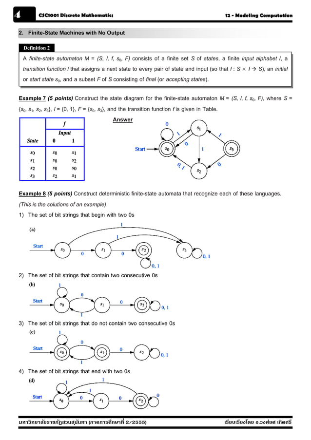 Discrete-Chapter 12 Modeling Computation | PDF | Programming Languages | Computing