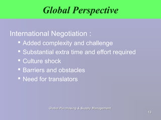 Global Purchasing & Supply Management | PPT