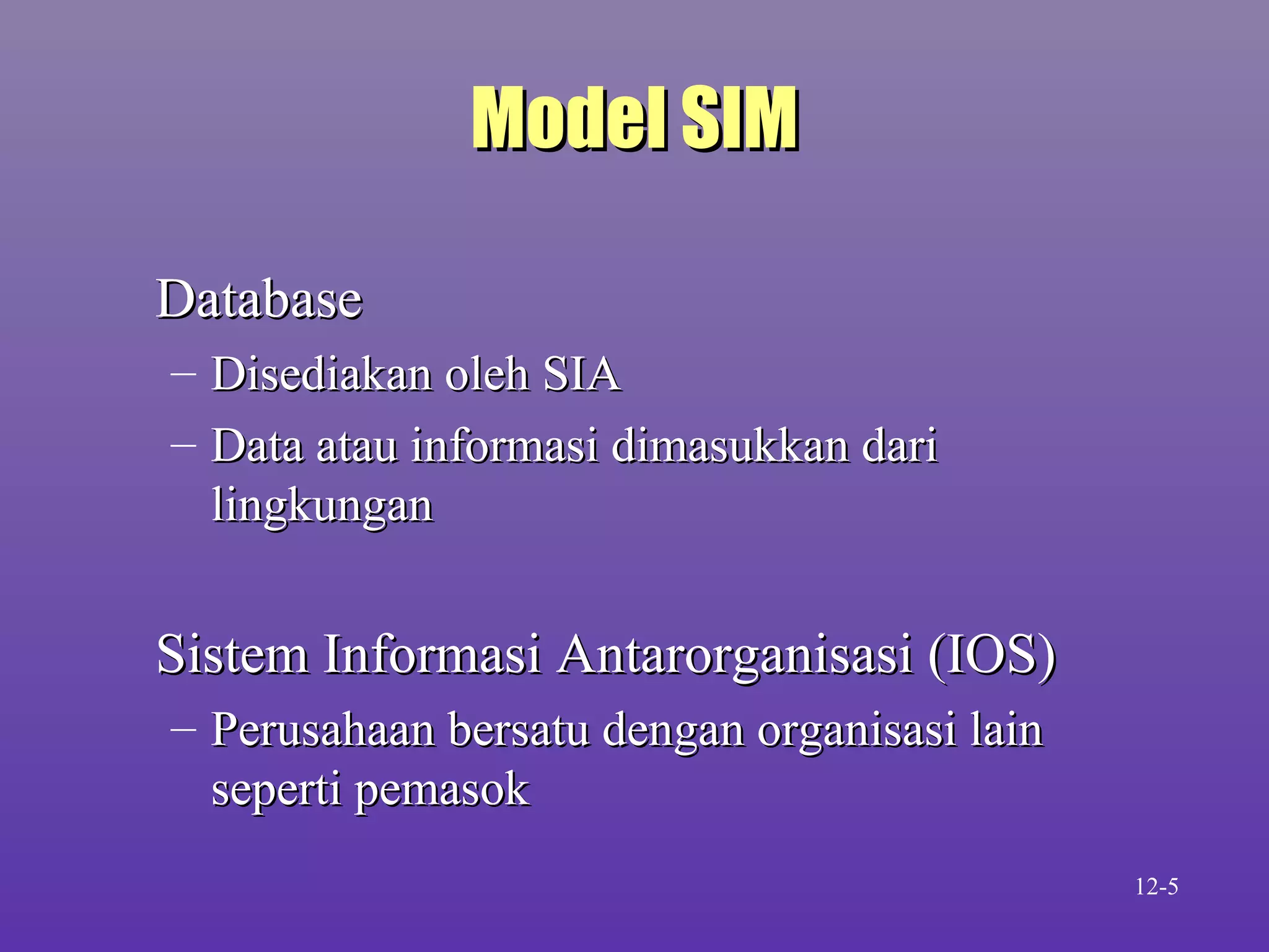 Chapter 12 - Sistem Informasi Manajemen | PPT