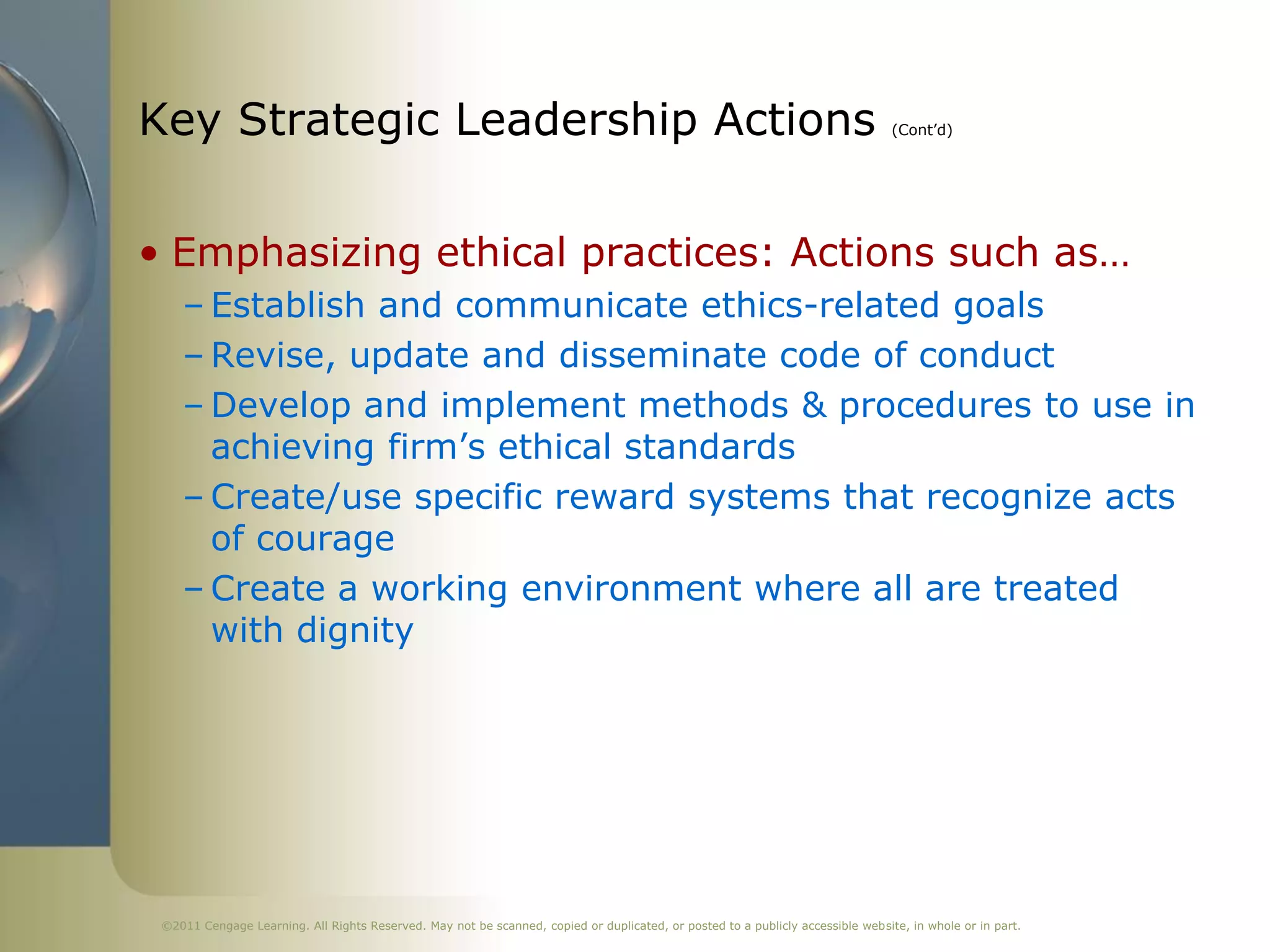 Chapter 12 strategic leadership | PDF