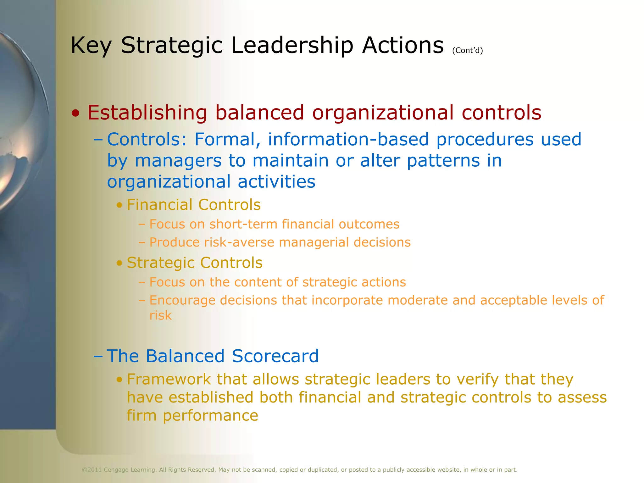 Chapter 12 strategic leadership | PDF