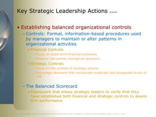Chapter 12 strategic leadership | PDF