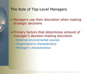 Chapter 12 strategic leadership | PDF