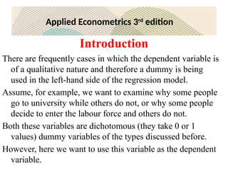 Chapter 12 (1).pptx applied Econometrics | PPTX | Physics | Science