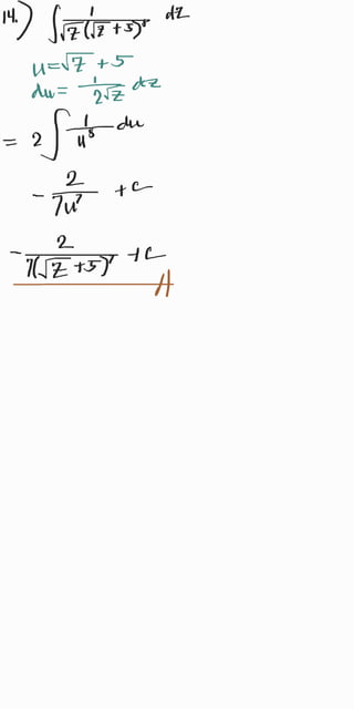 Elementary Integration Solutions | PDF