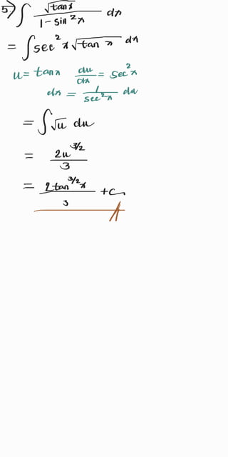 Elementary Integration Solutions | PDF
