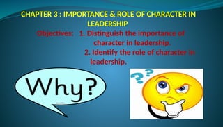 Character formation 2 leadership, decision r | PPTX
