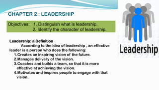 Character formation 2 leadership, decision r | PPTX