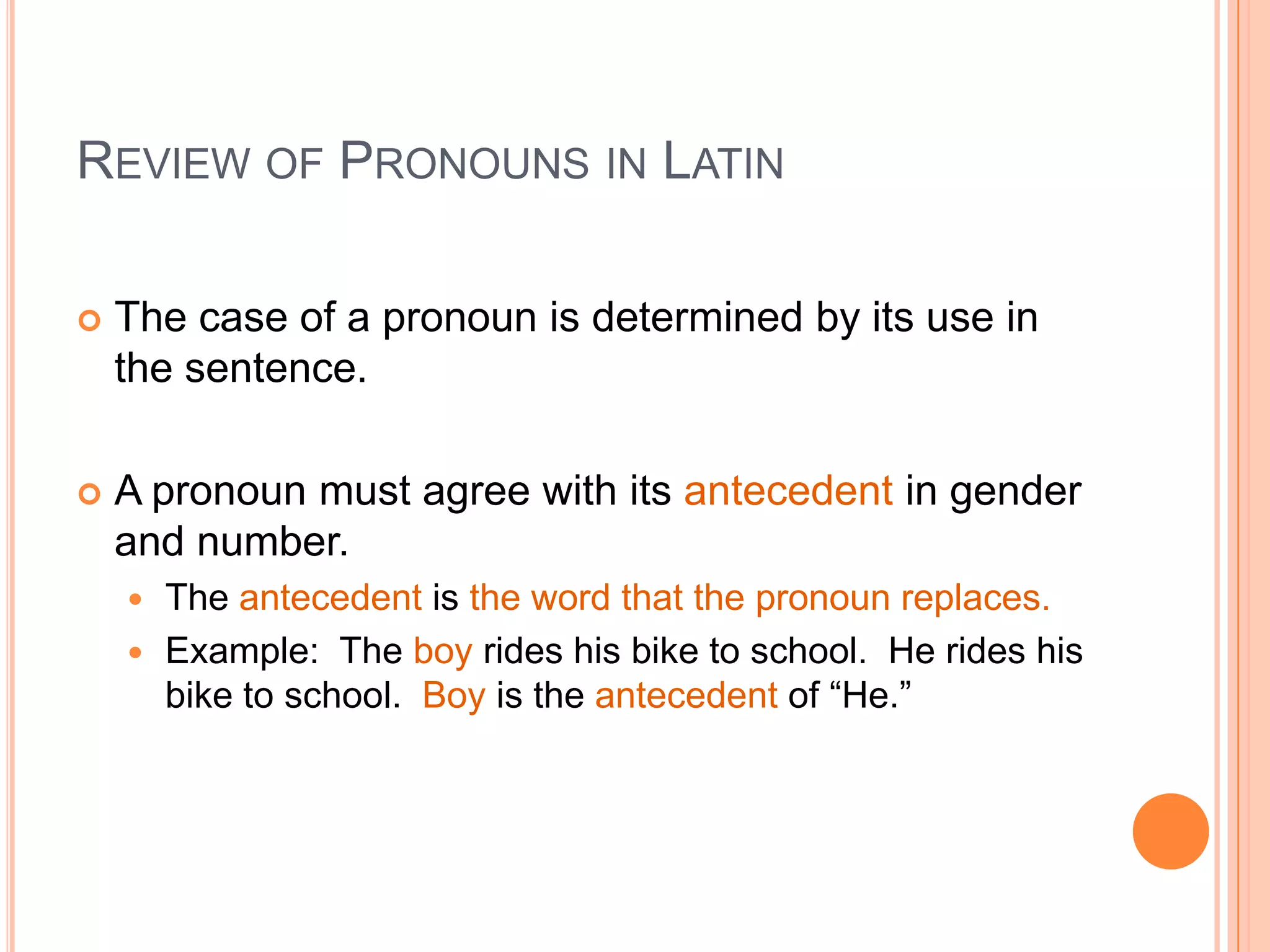 Chapter 12 3rd Person Pronouns | PPT