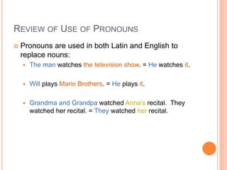 Chapter 12 3rd Person Pronouns | PPT