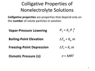 Colligative Properties Equations