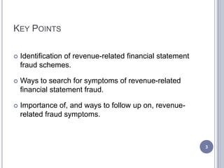 Chapter 12:Revenue and Inventory Fraud by J Hachet | PPT