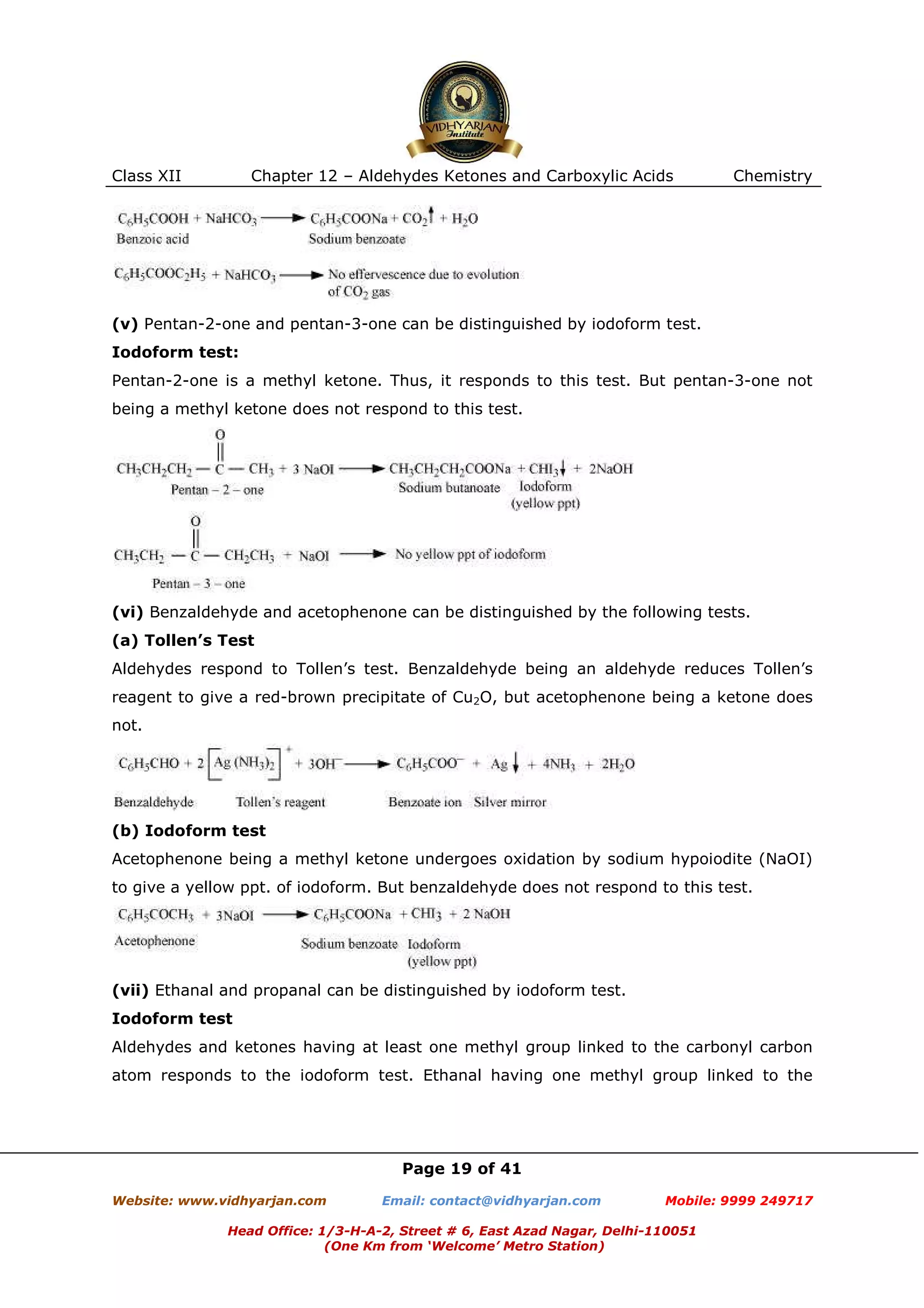 Chapter 12 aldehydes ketones and carboxylic_acids | PDF