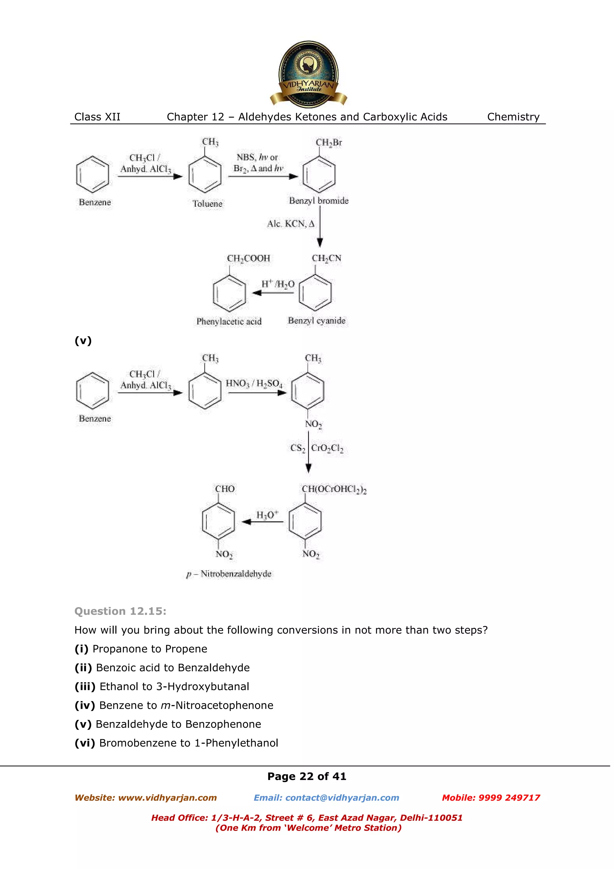 Chapter 12 aldehydes ketones and carboxylic_acids | PDF