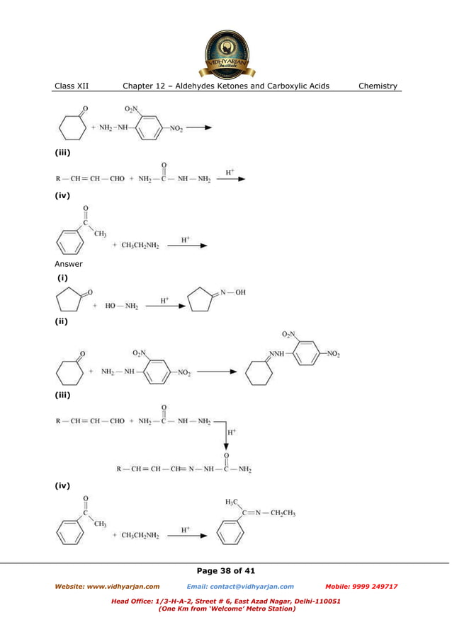 Chapter 12 aldehydes ketones and carboxylic_acids | PDF | Chemistry ...