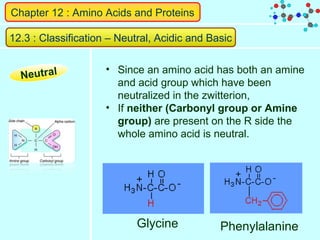 Chapter 12 amino acids and proteins | PPT