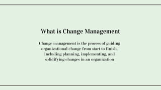 Change Management and Turnaround Strategy | PPTX | Business | Business ...