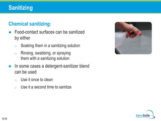 Chapter 12 Cleaning and Sanitizing | PPTX