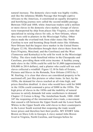 CHAPTER 12 Cotton is King The Antebellum South, 1800–1860 Figure .docx