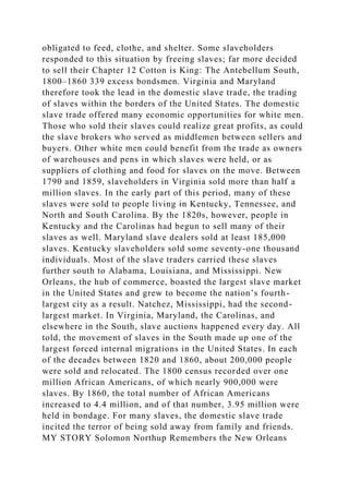 CHAPTER 12 Cotton is King The Antebellum South, 1800–1860 Figure .docx