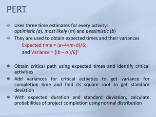 Chapter 12(cpm pert) | PPT