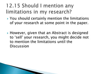 Chapter 12: Abstract ( english for writing research papers) | PPTX