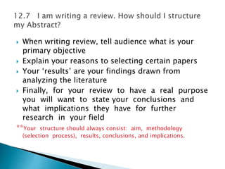 Chapter 12: Abstract ( english for writing research papers) | PPTX