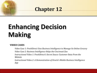 Chapter 12 enhancing decision making | PPT