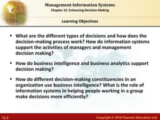 Chapter 12 enhancing decision making | PPT