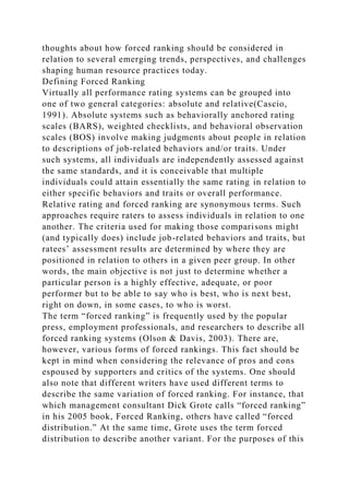 CHAPTER 12FORCED RANKINGS PROS, CONS, AND PRACTICESPeter G. D.docx