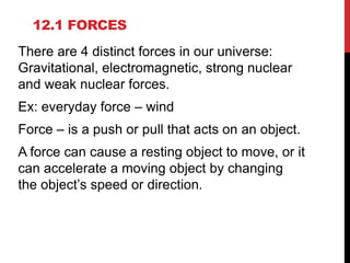 Chapter 12 forces and motion power point | PPTX