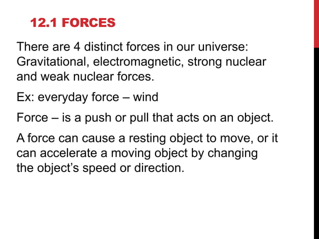 Chapter 12 forces and motion power point | PPTX