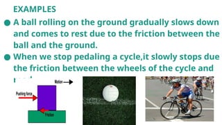 DEFINATION OF FRICTION AND ITS TYPES how useful friction | PPT