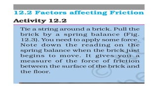 DEFINATION OF FRICTION AND ITS TYPES how useful friction | PPT