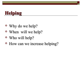 Helping | PPT