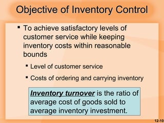 Chapter 12 inventory management 1 | PPT