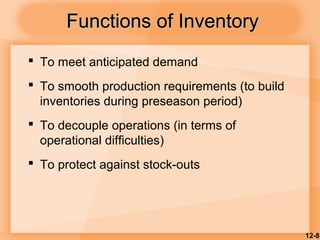 Chapter 12 inventory management 1 | PPT