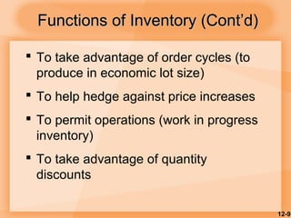 Chapter 12 inventory management 1 | PPT