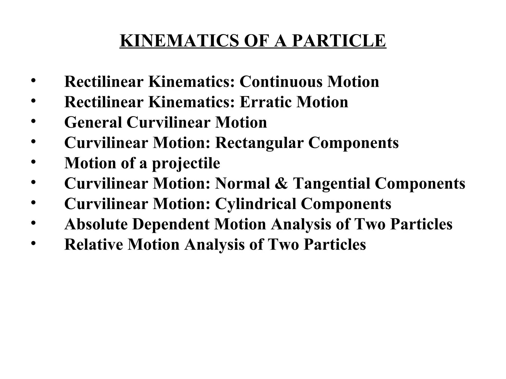 Chapter 12 kinematics_of_a_particle | PPT