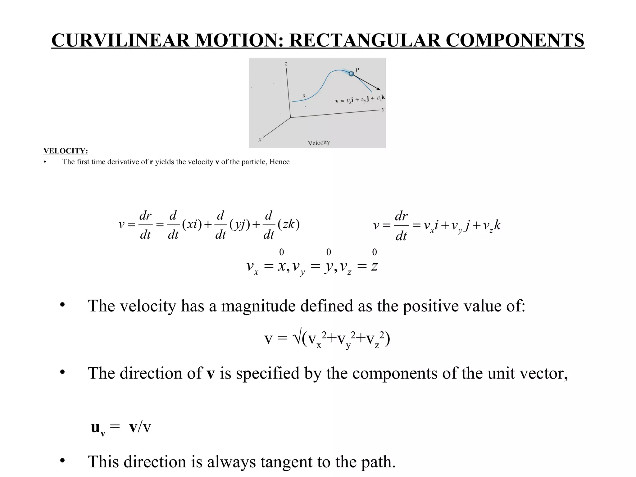 Chapter 12 kinematics_of_a_particle | PPT