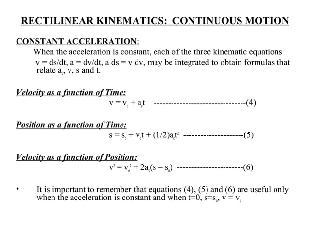 Chapter 12 kinematics_of_a_particle | PPT