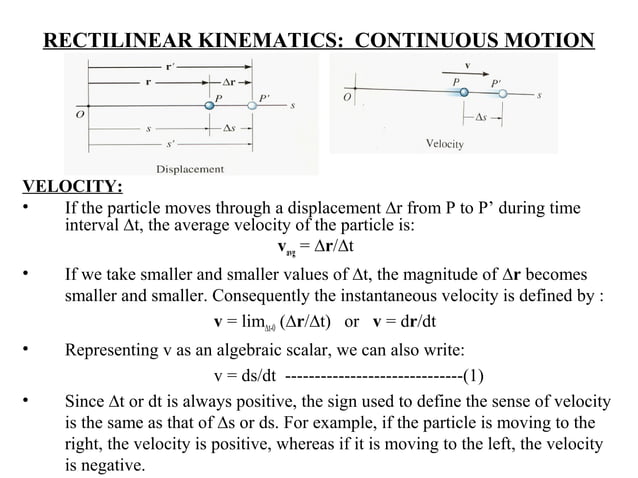 Chapter 12 kinematics_of_a_particle | PPT